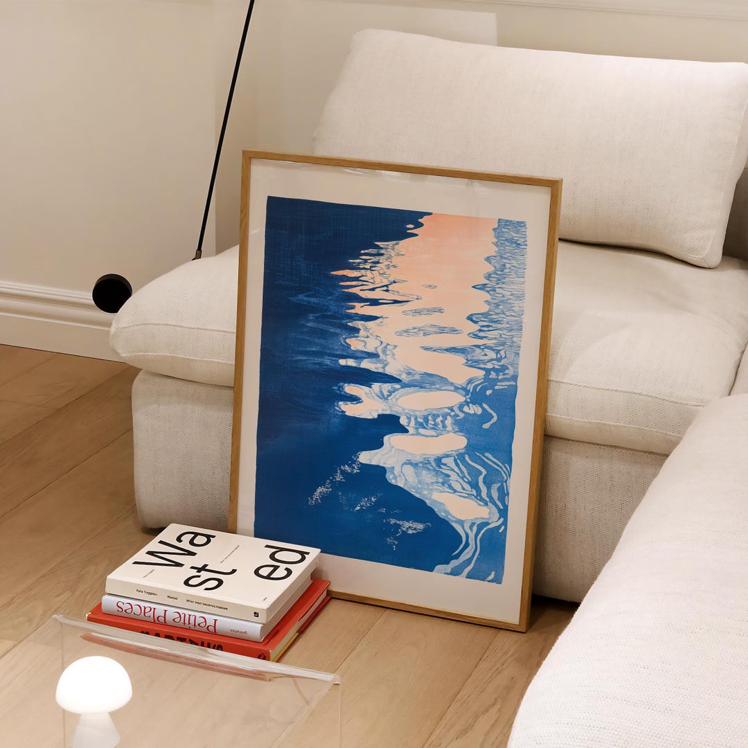Stunning Water Reflection, Photo Art Print, Serene Wall Decor Poster ...