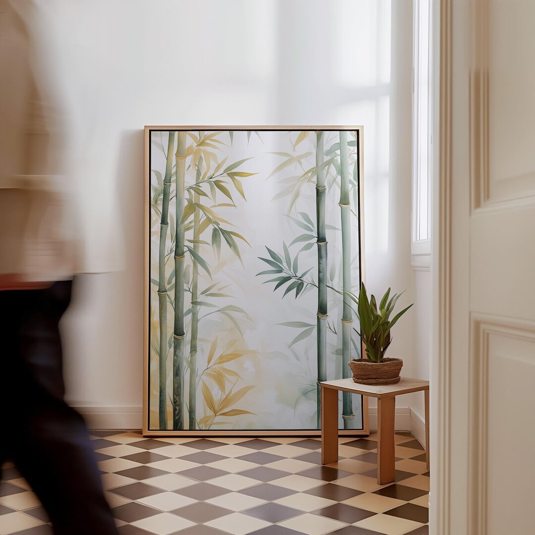 Bamboo Design Poster, Aesthetic Room Decor, Nature Prints, Bamboo Wall ...