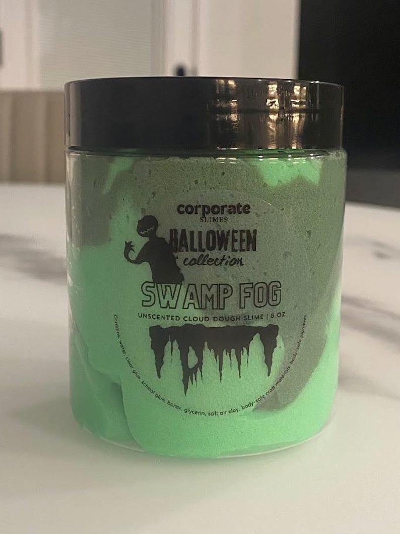 Swamp Fog Cloud Dough Slime, ASMR Slime, Stress Relief Toy, Fluffy ...