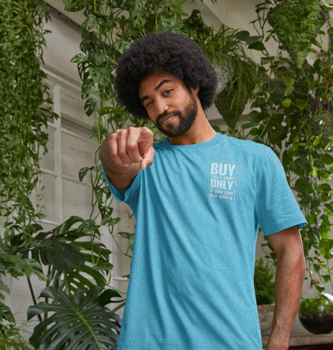 Mens Circular Economy Shirt Environmentally Conscious Clothing T-shirt ...