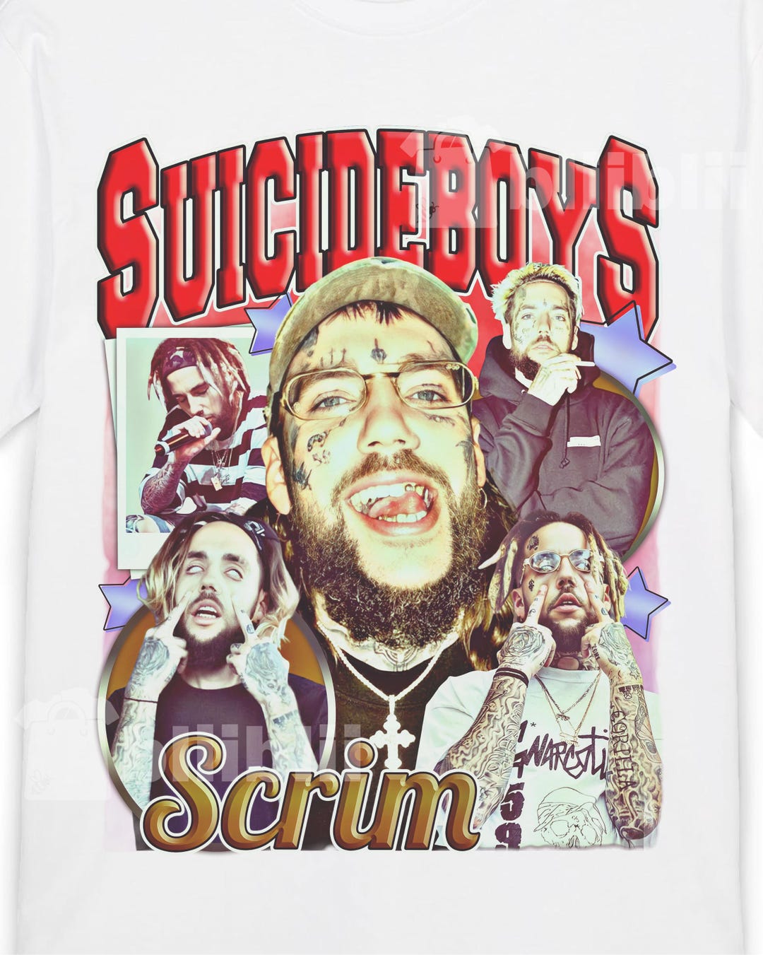Scrim Bootleg Collage PNG – Dark Underground Rap Digital Art Inspired ...