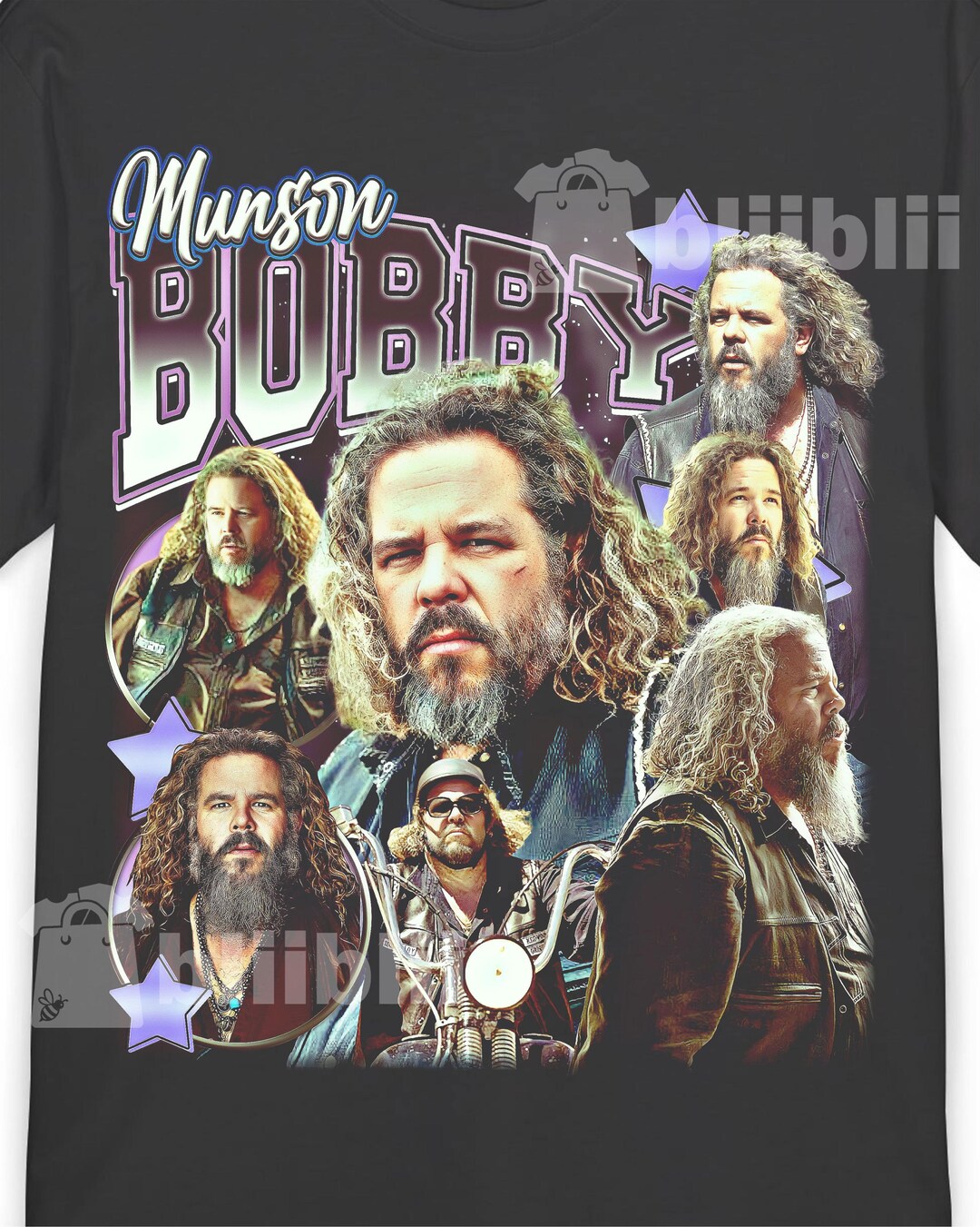 Bobby Munson Retro Outlaw Biker Collage PNG – Bootleg 2000s Grunge ...