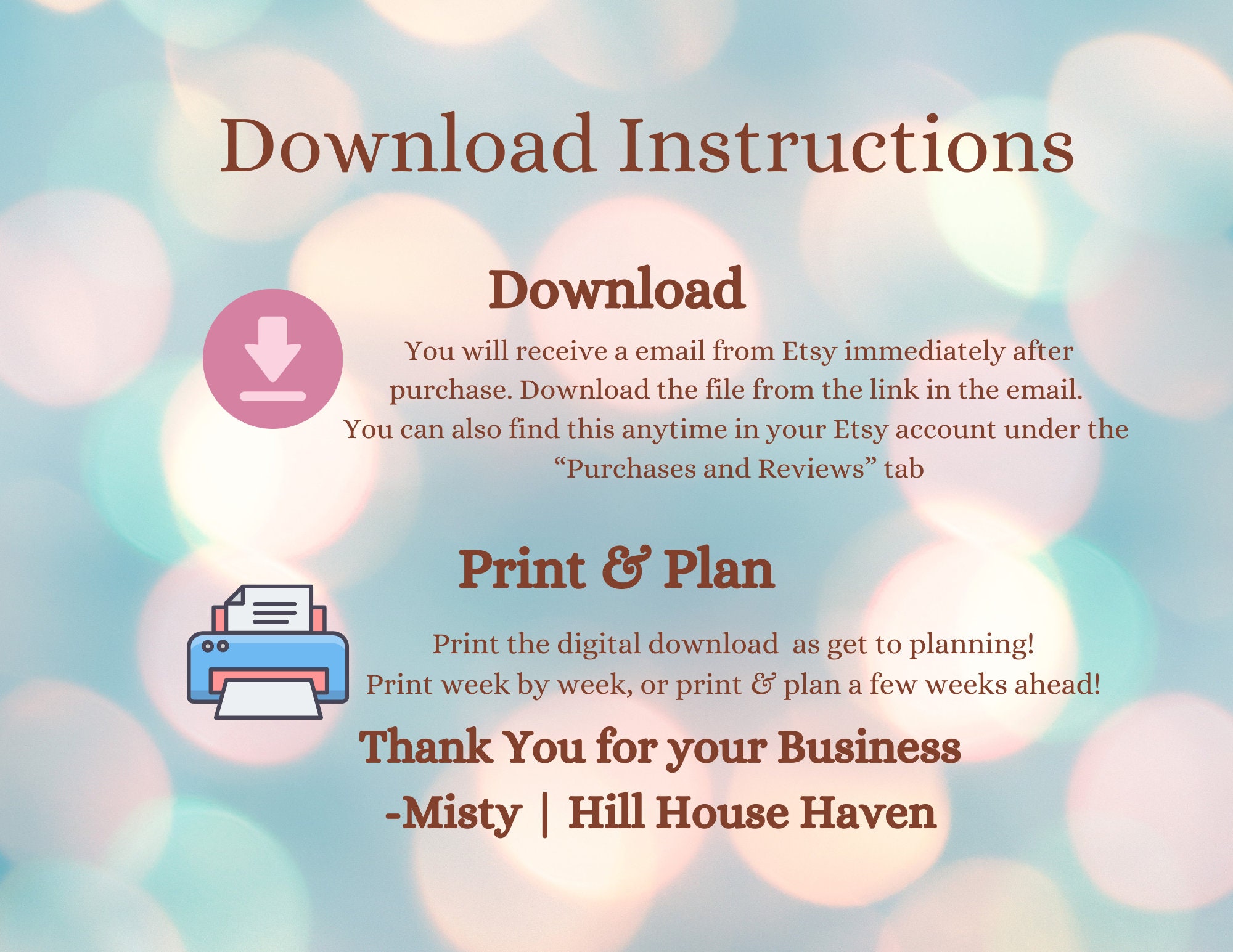 Colorful Weekly Schedule Printable, Weekly Planner Printable, Home ...