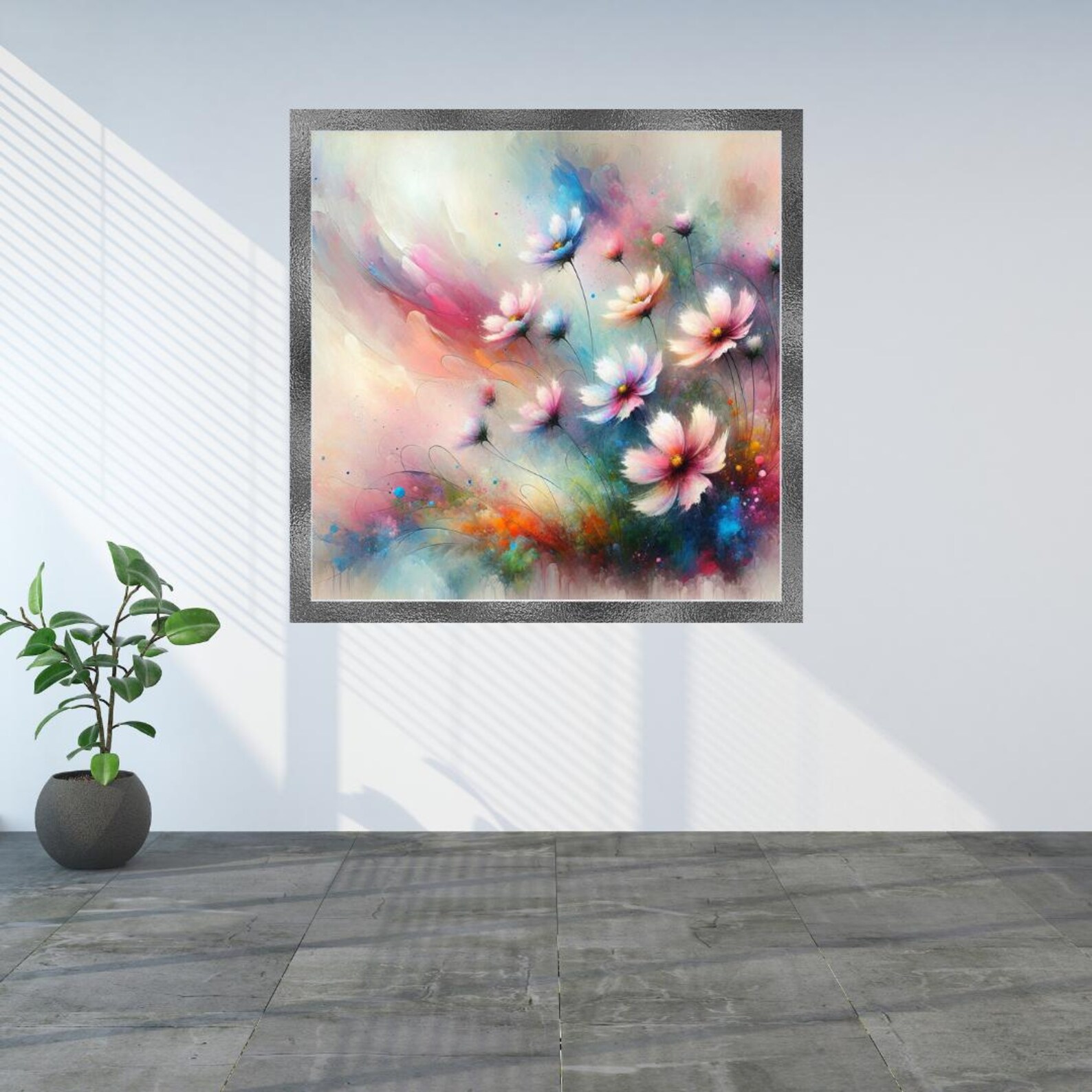 Cosmos Paint Splash Square Art Bundle– Set of 5 Digital Prints ...