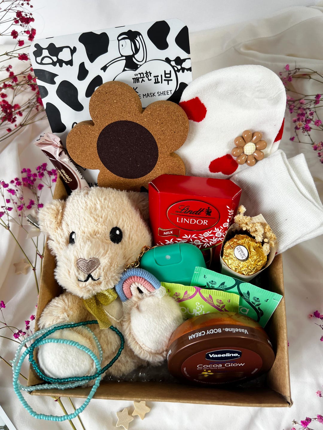 Personalised Pamper Gift Box for Her With Instax Photo Prints, Birthday ...