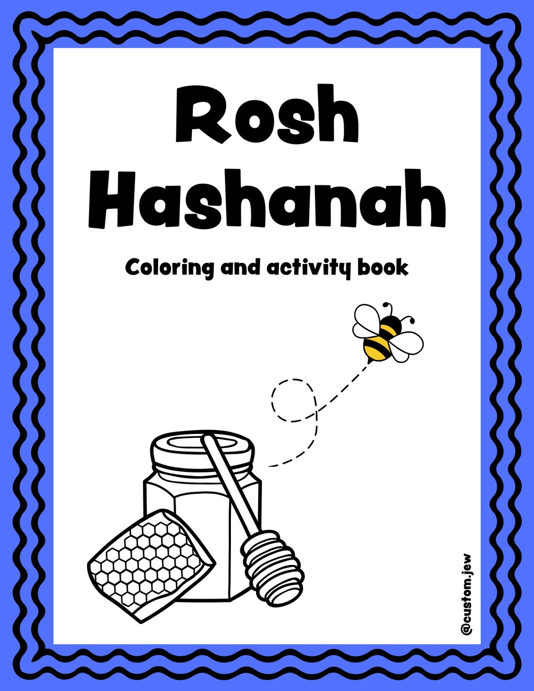 Rosh Hashanah Coloring and Activity Book - Etsy
