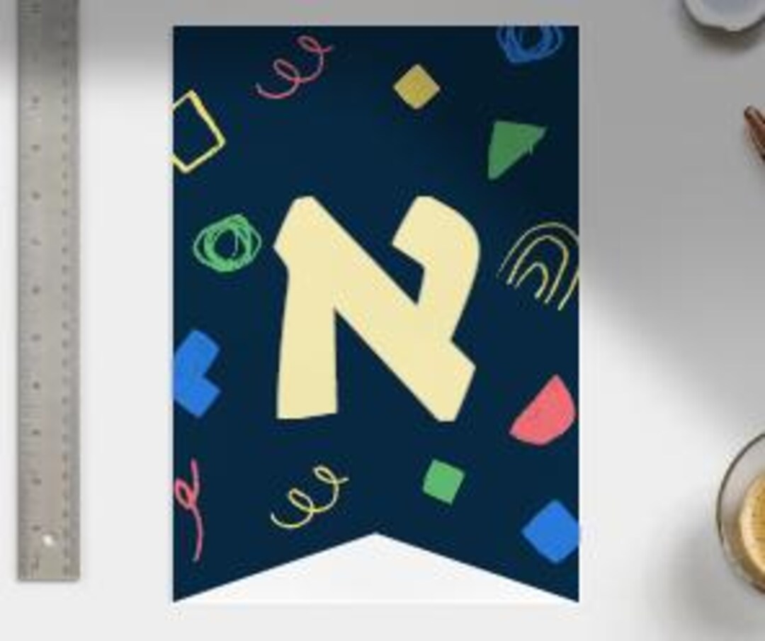 Hebrew Alphabet Bunting Pennant, Classroom Decoration, Pastel Colors ...