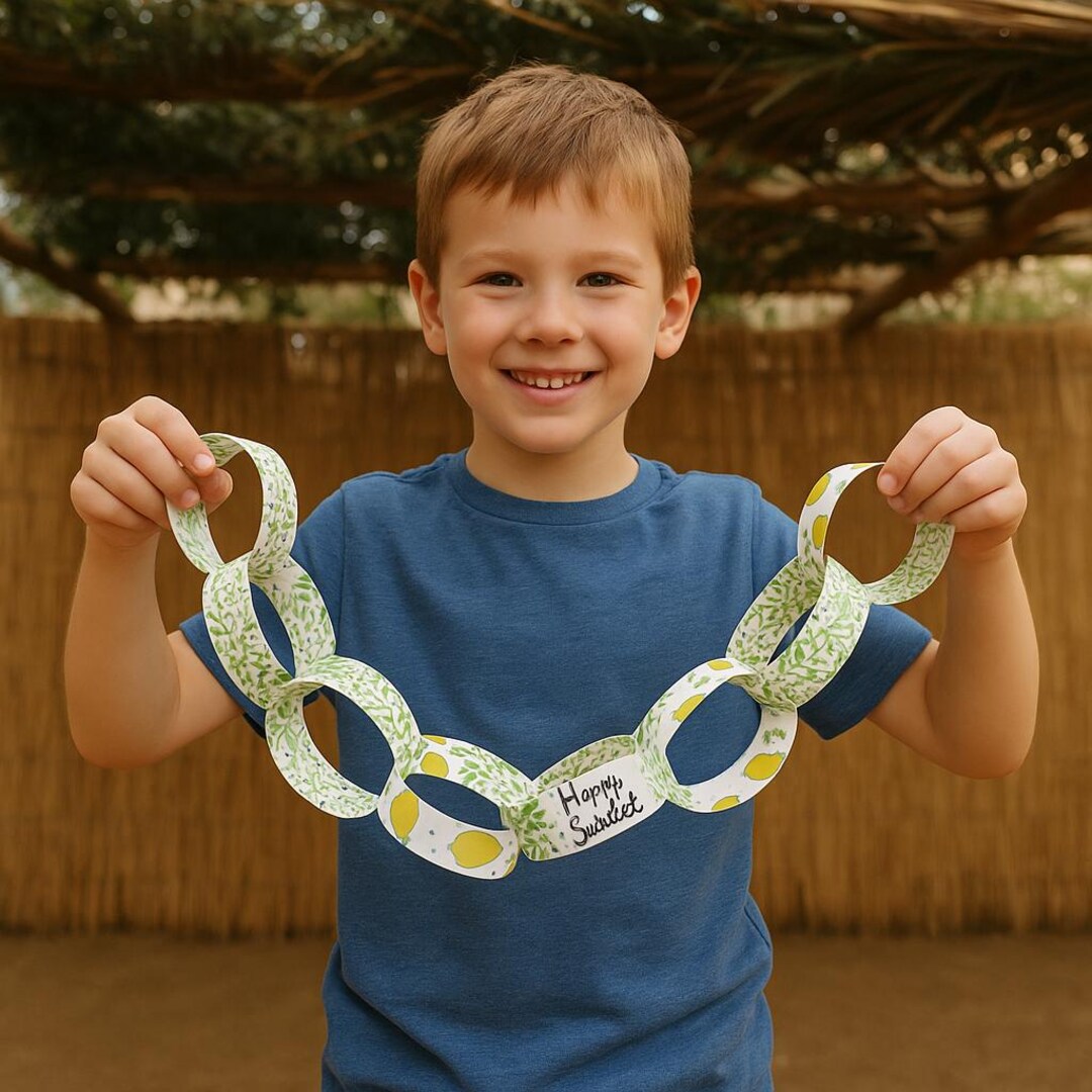 Sukkot Garland Templates | 12 Printable Designs | Coloring & Ready-to ...