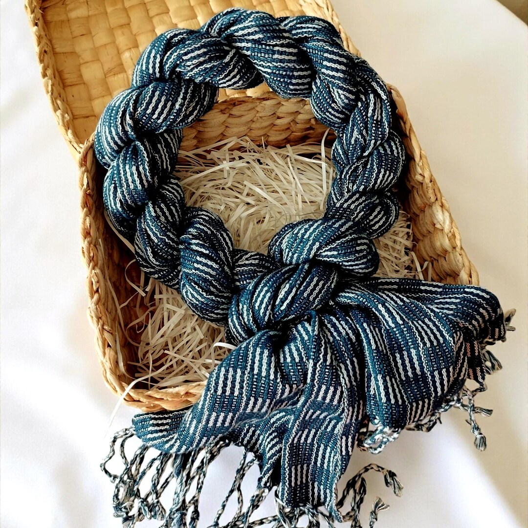 Handwoven Scarf Garland | Thai Ritual Textile Gift Set for Grounding ...
