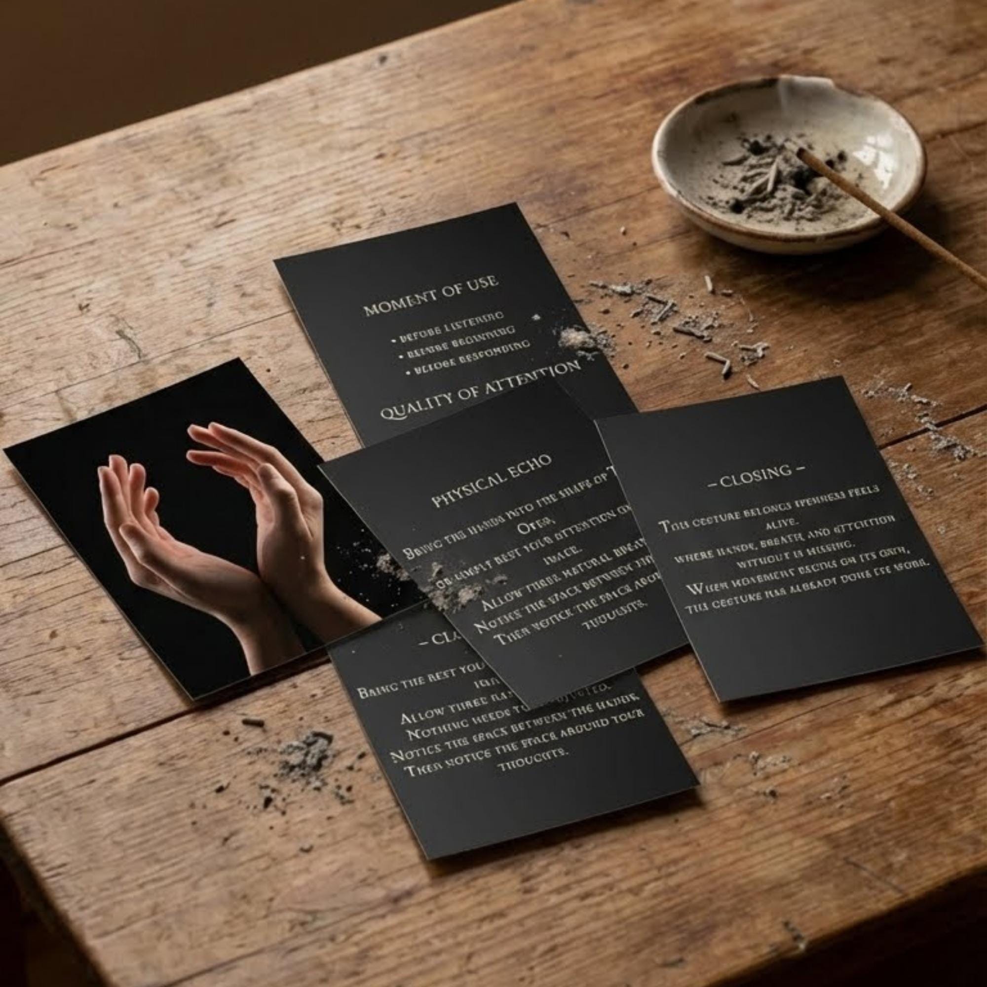 The Hold — Silent Gesture II Printable Ritual Image & Ceremonial Guide ...
