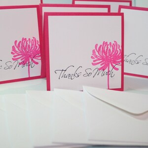 Thanks so Much - Mini Note Card - Pretty Pink - Set of 6 - Thank You ...