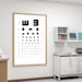 Eye Chart Poster - Vision Test Sign - Home Vision Test - Eye Doctor ...