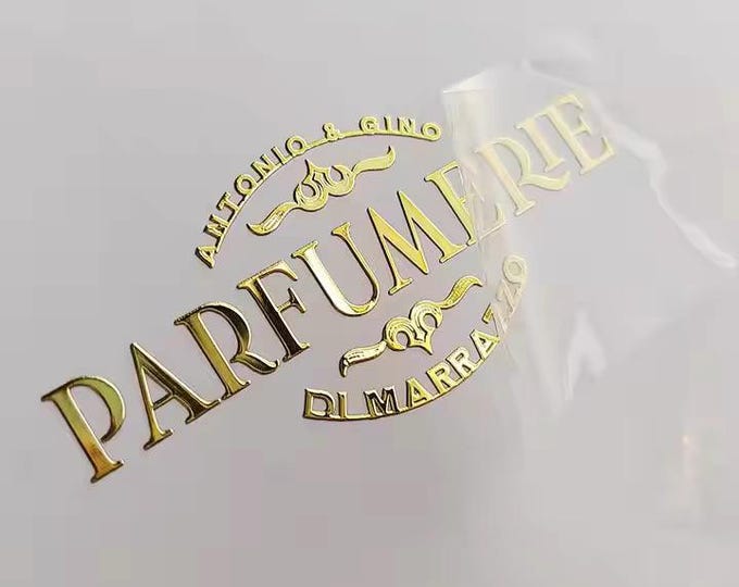 Custom Metallic Transfer Labels – UV Metal-look Stickers | Personalized ...