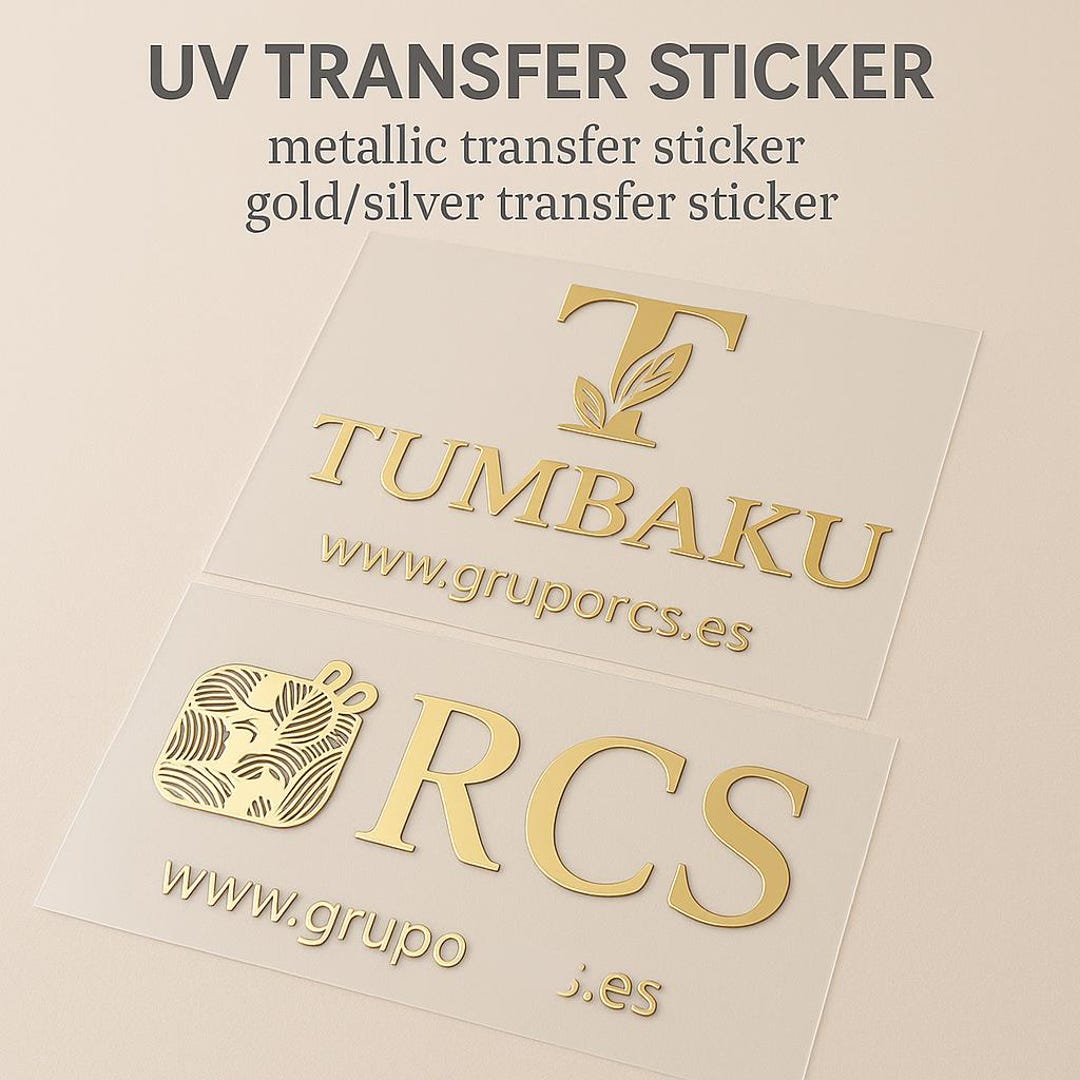 Custom Metallic Logo Stickers: Gold, Silver, & Foil Decals - Etsy Australia