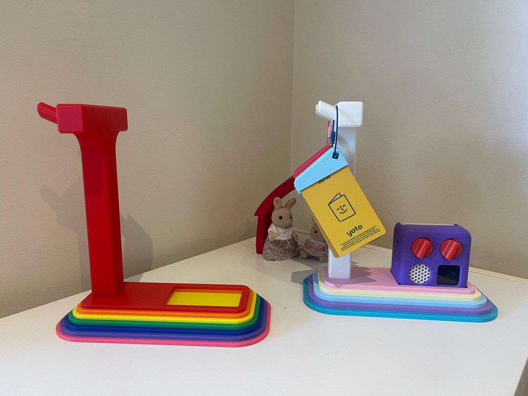 Yoto Mini Rainbow/pastel Dock With Built in Headphone or Card Clip ...
