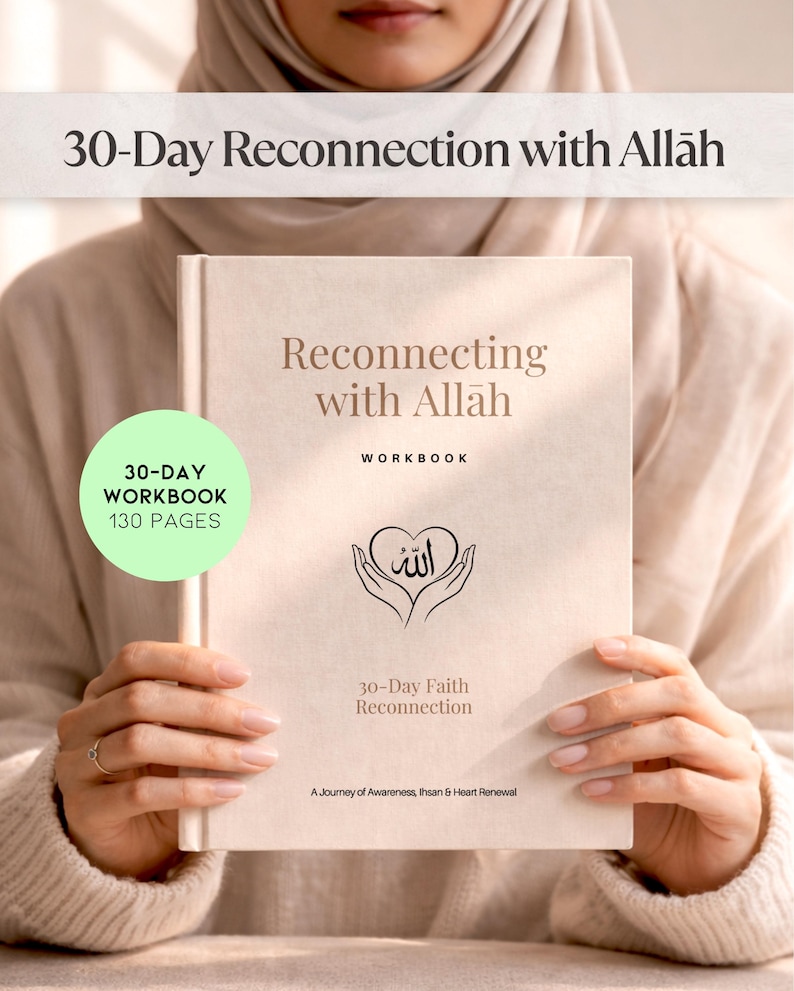 Islamic Reflection Journal | 30-day Muslim Self Improvement Workbook ...