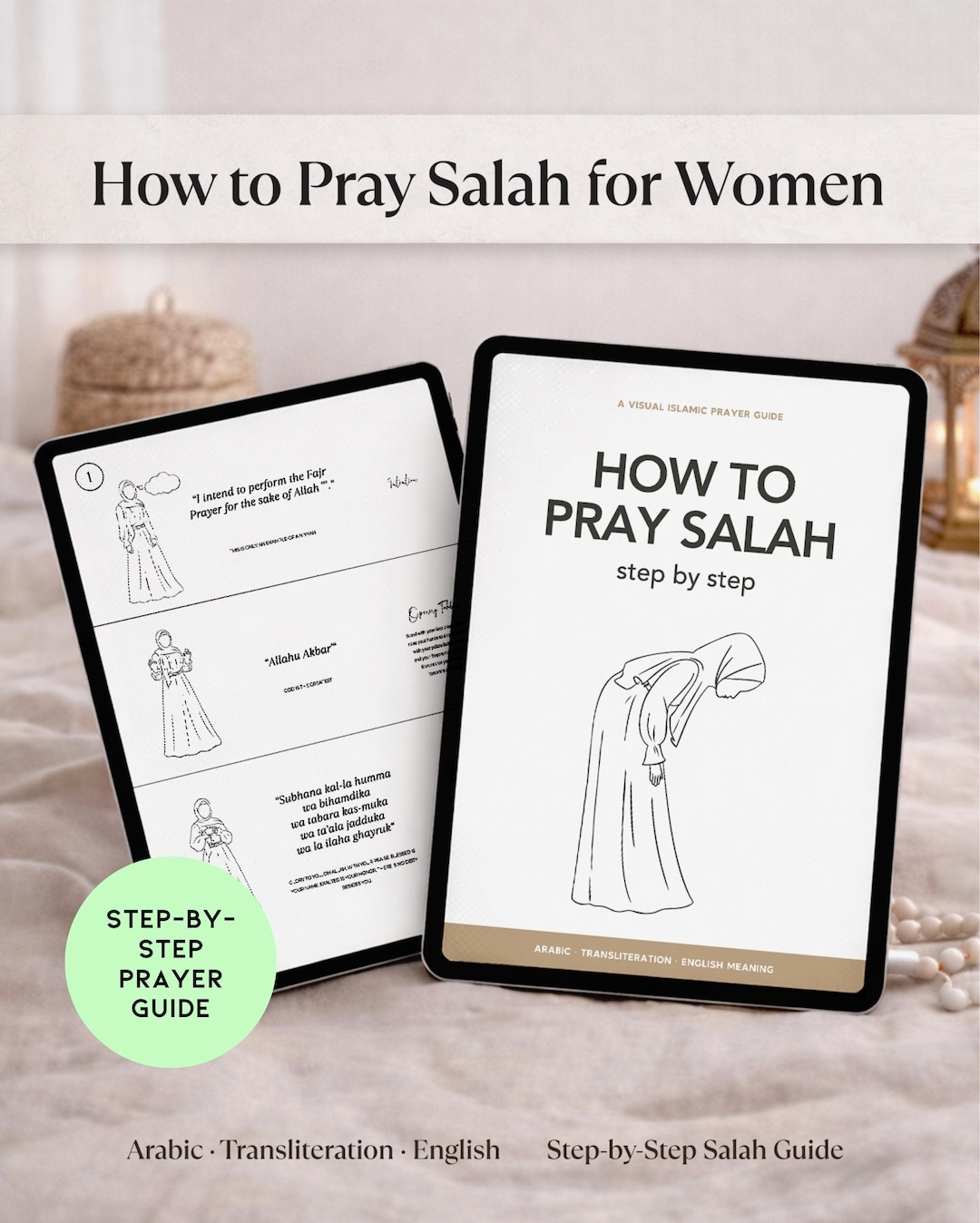 How to Pray Salah Step by Step – Visual Islamic Prayer Guide for New ...