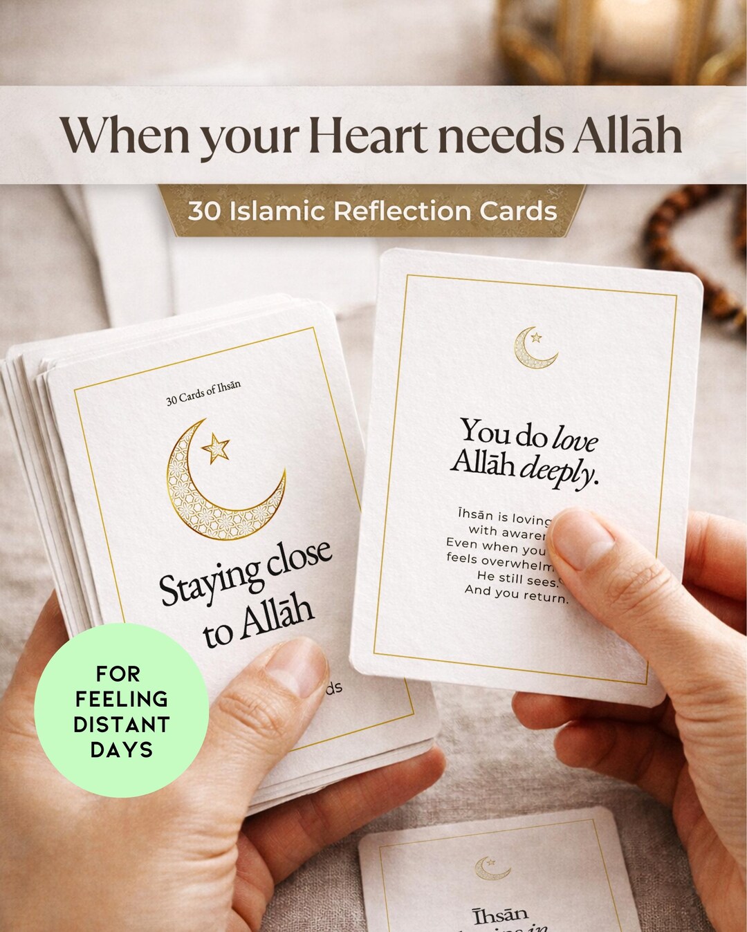 Islamic Reminder Cards Printable | Islamic Affirmation Cards | Islamic ...
