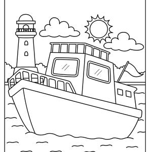 Kids Printable Summer Coloring Pages - Etsy