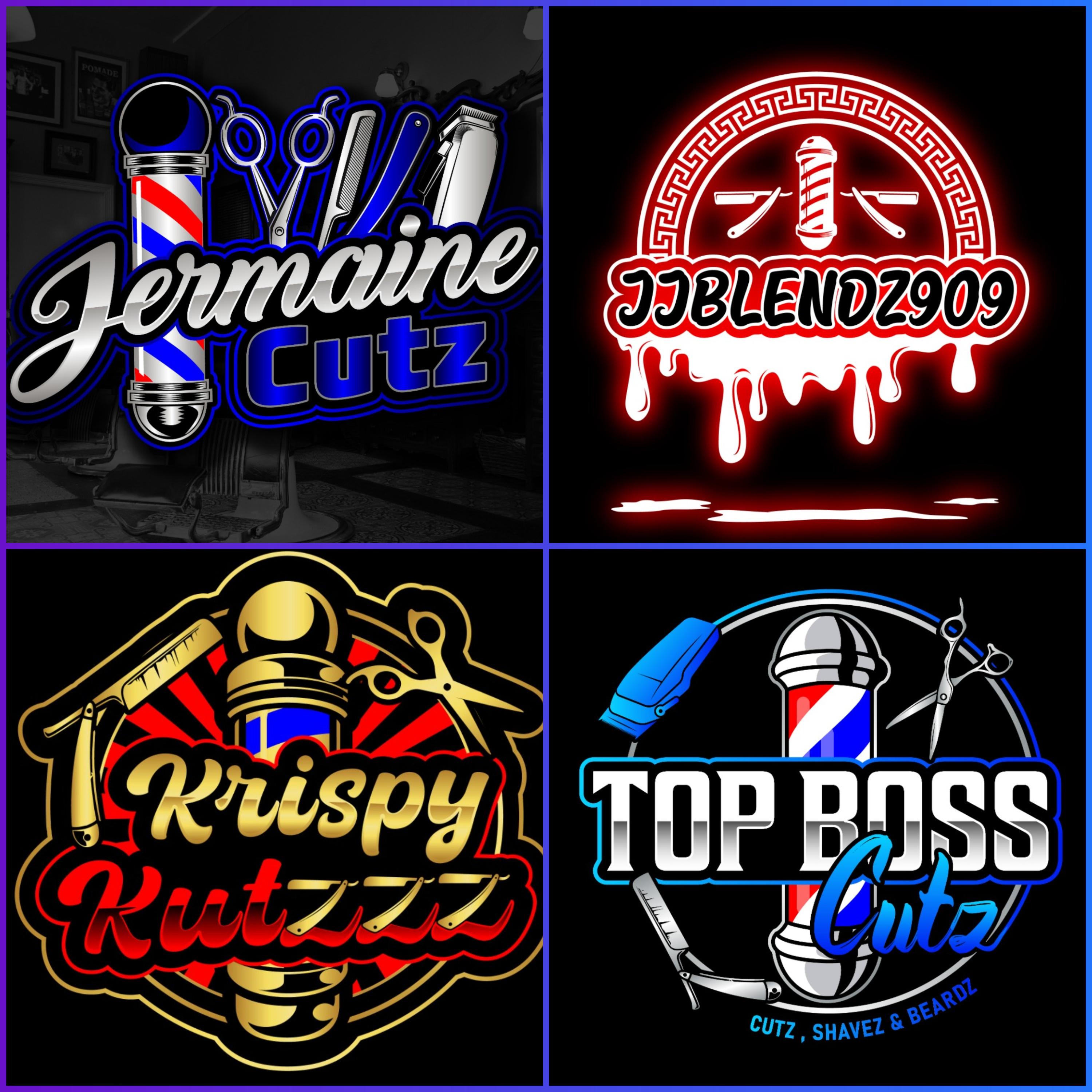 Custom Logo Design for Barbershop, Barber Branding, Cuts Logo, Barber ...
