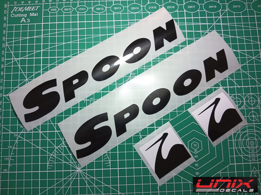 Spoon Car Vinyl Decal Set - Etsy