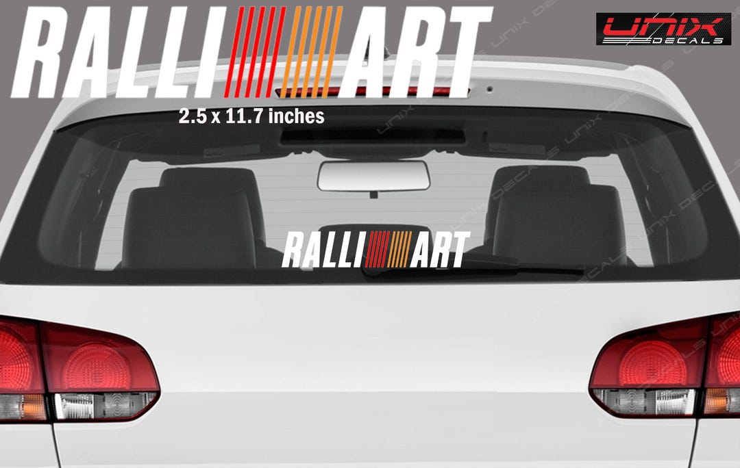 RALLIART Mitsubishi Weatherproof Vinyl Decal 1PC - Etsy