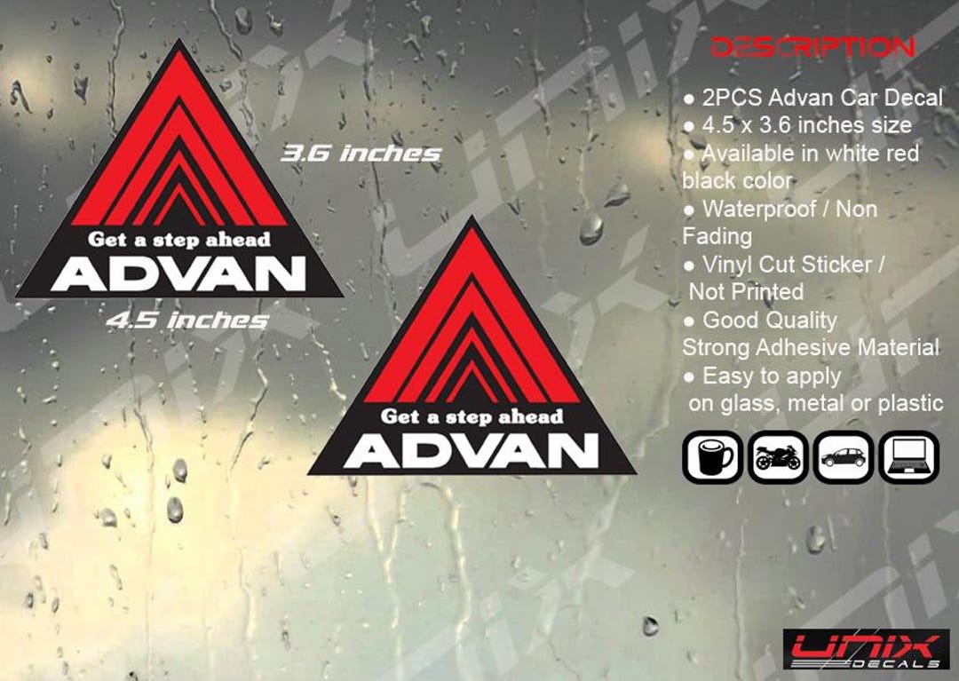 ADVAN Fender Sticker 2pcs - Etsy