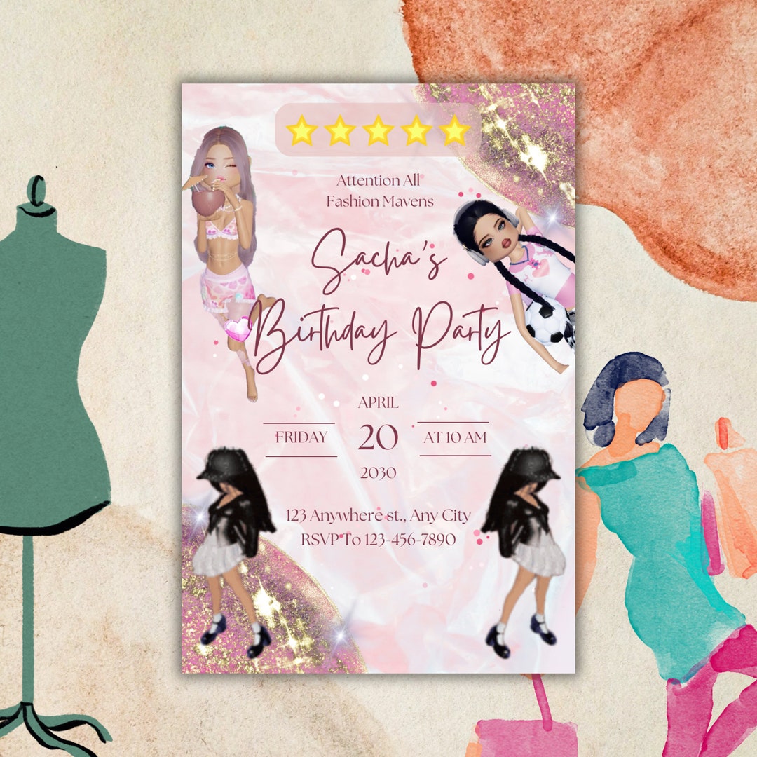 Dress to Impress Invitation Template Card - Etsy