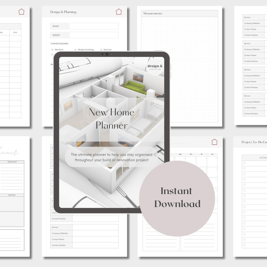 Home Renovation Planner | New Build Planner | New Home Planner ...