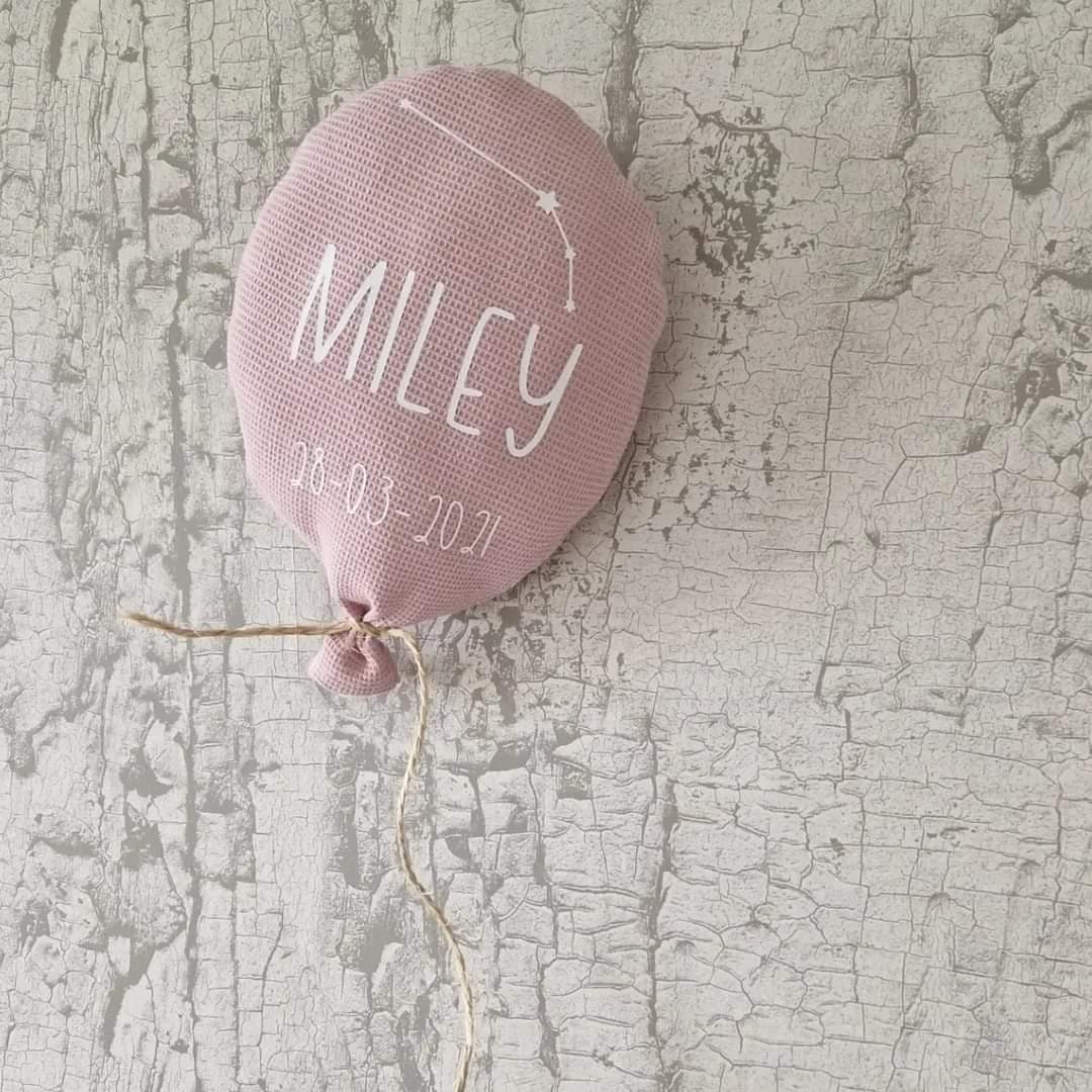 Birth Balloon in Different Colors With Your Own Name. Personalized and ...