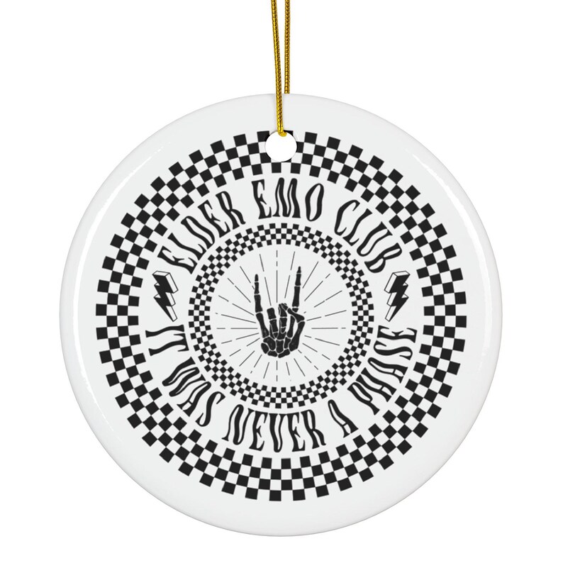 Elder Emo It Was Never A Phase Ornament - Christmas Emo Gift ...
