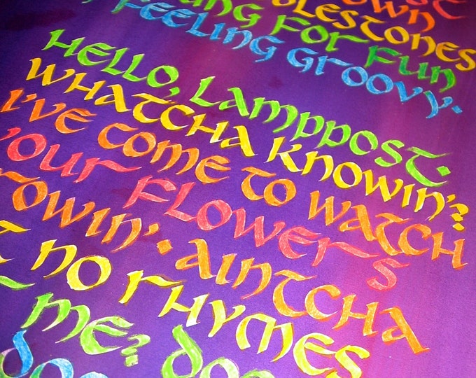 Feeling Groovy Calligraphy and Painting With Acrylic Inks on Watercolor ...