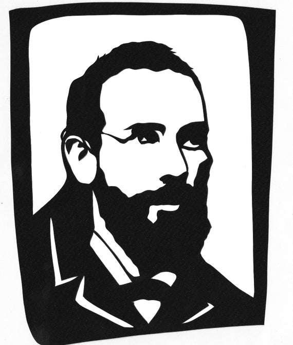 Ancestor Stencil Portrait Papercut Portrait Gift | Etsy