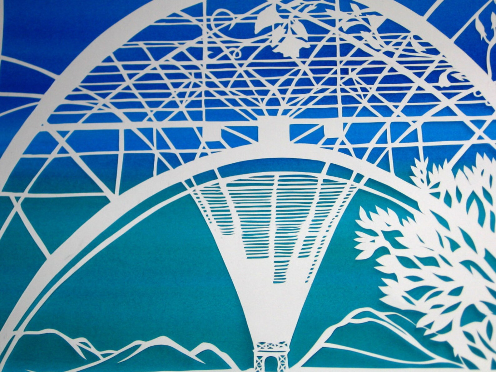 Williamsburg Bridge Papercut Ketubah NYC Calligraphy - Etsy