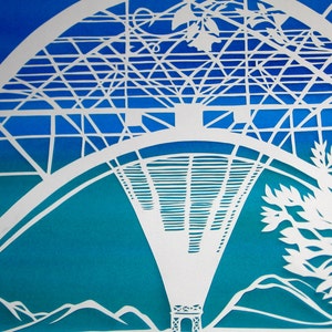 Williamsburg Bridge Papercut Ketubah - NYC - Calligraphy - Hebrew ...