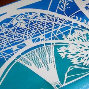 Williamsburg Bridge Papercut Ketubah - NYC - Calligraphy - Hebrew ...