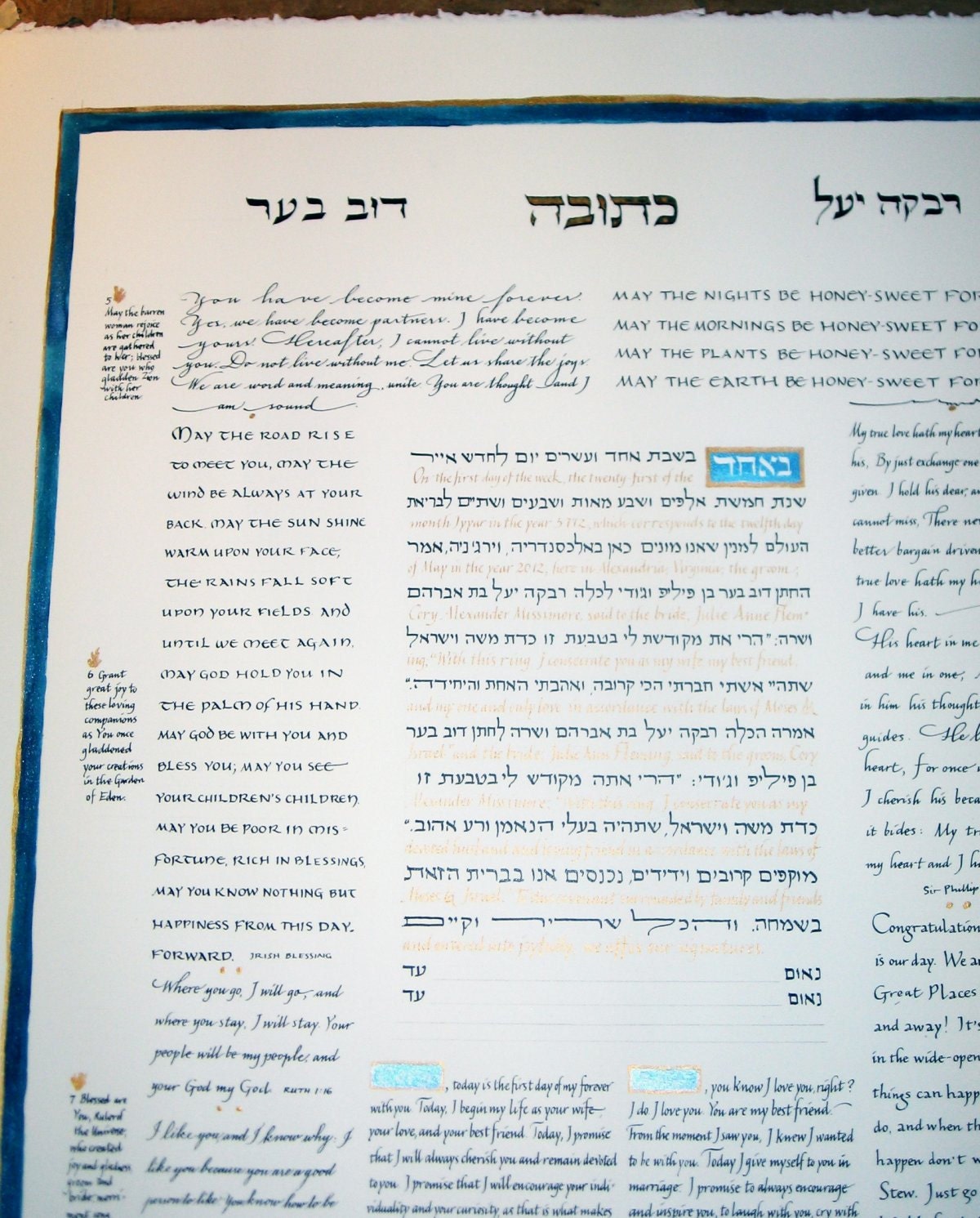 Talmud Page Ketubah - Almost All English - Etsy