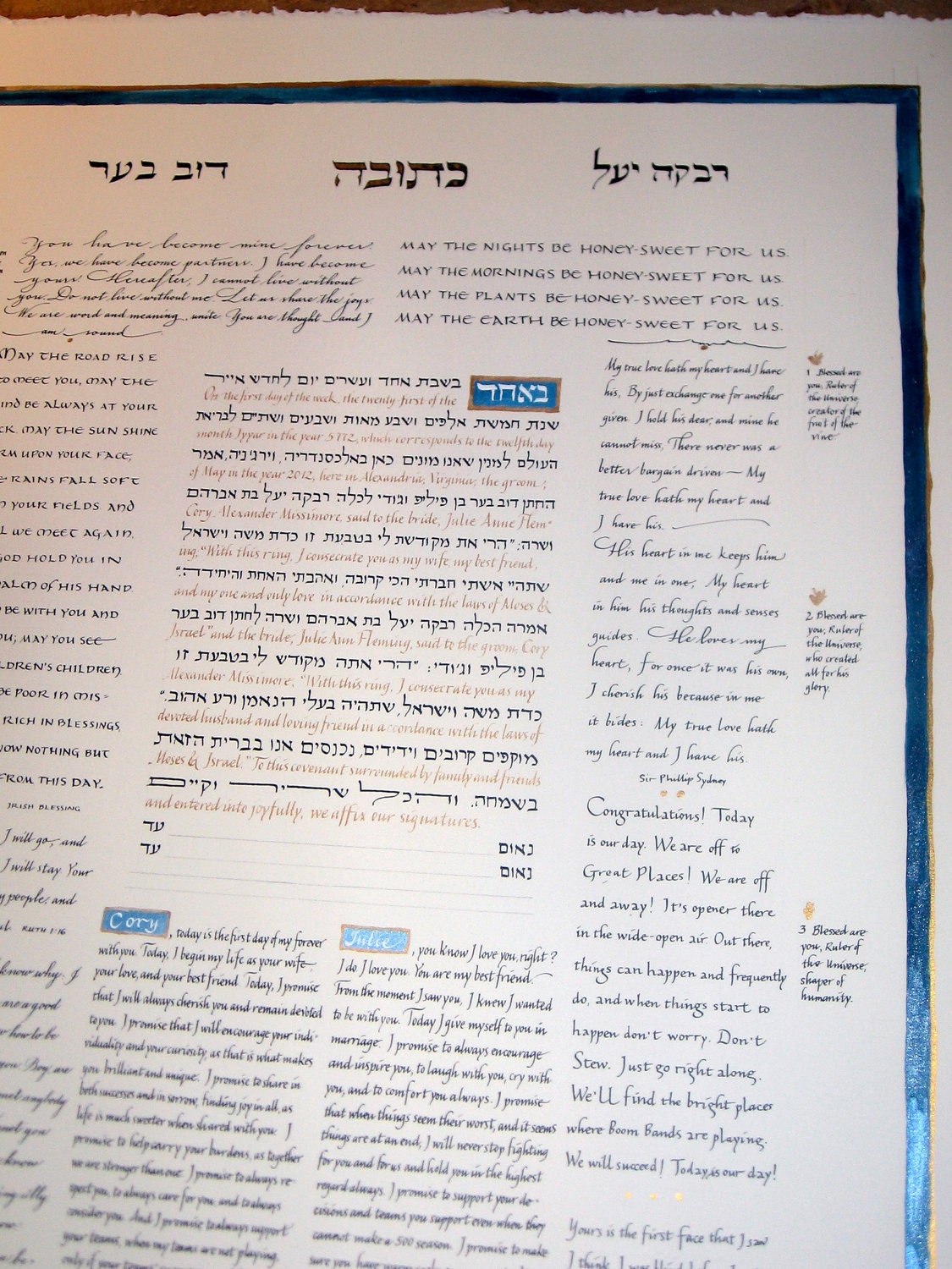 Talmud Page Ketubah - Almost All English - Etsy