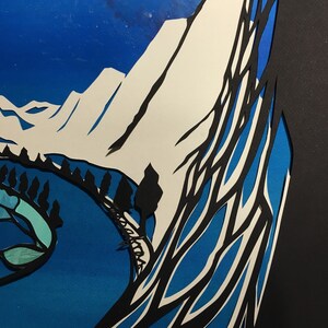 Milky Way Over the Flatirons - Papercut Ketubah - Custom Hand Lettering ...