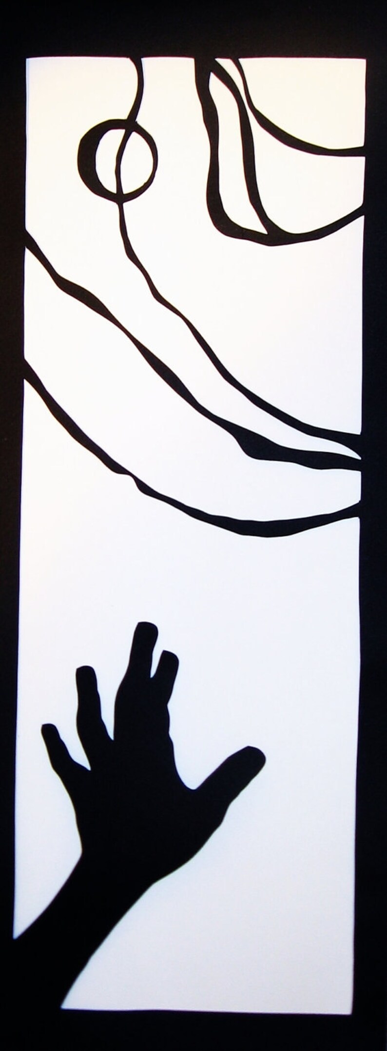 Triptych - 3 Spring Notations on Bipeds - Papercut Artwork in Black and ...