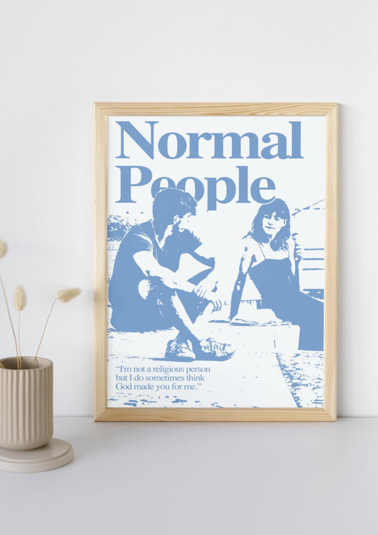 Normal People Inspired Digital Print/wall Art/poster (blue) - Etsy