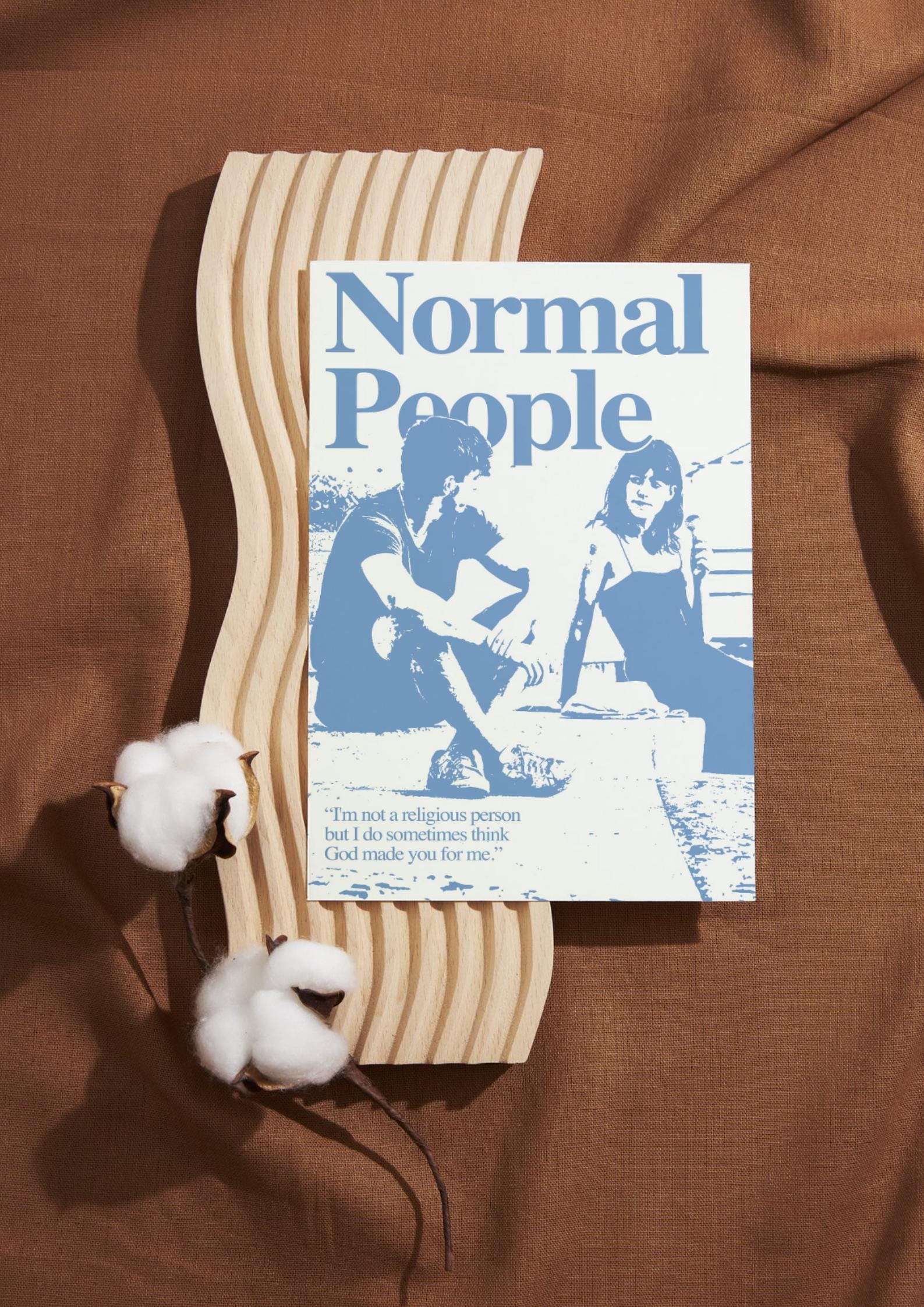 Normal People Inspired Digital Print/wall Art/poster (blue) - Etsy