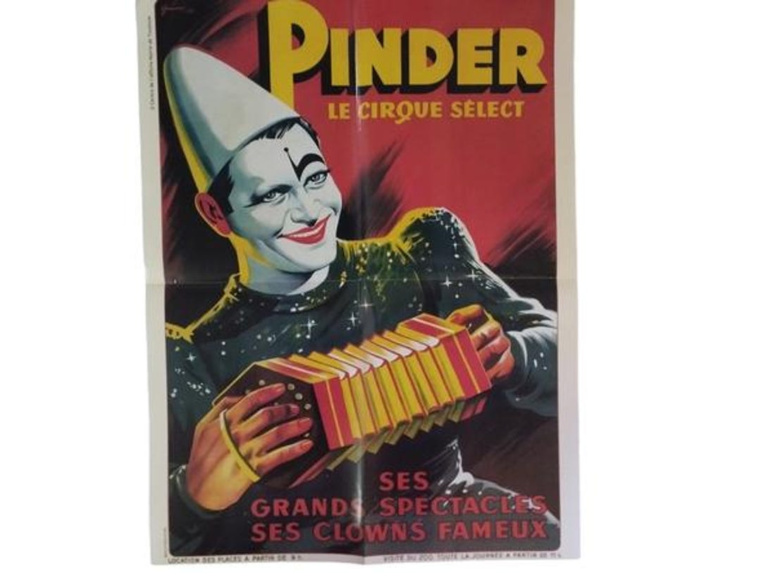 Pinder Circus Poster the Clowns - Etsy UK