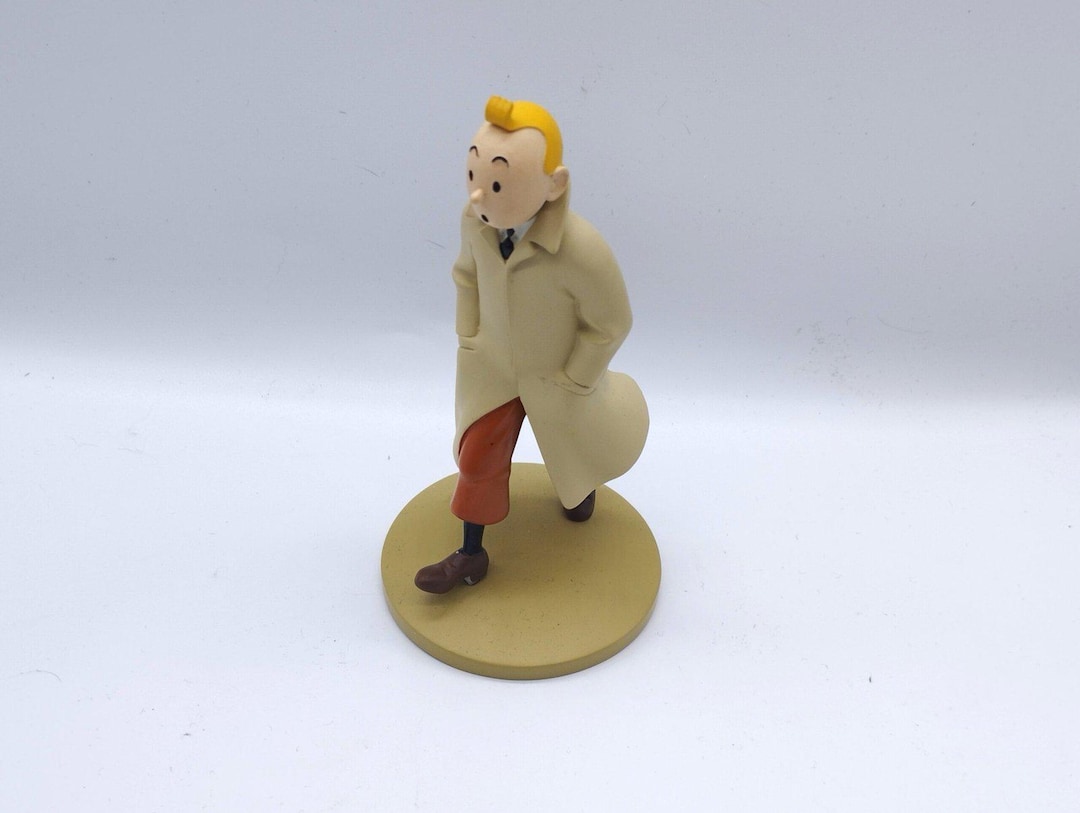 Tintin Collection Figurine tintin in Trench Coat - Etsy