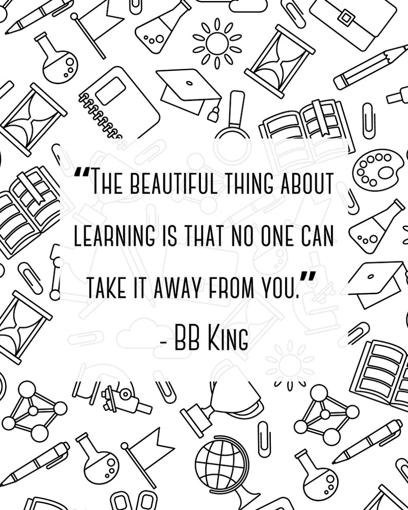 Educational Quote Classroom Posters - Set of 5 - Minimalist Design ...