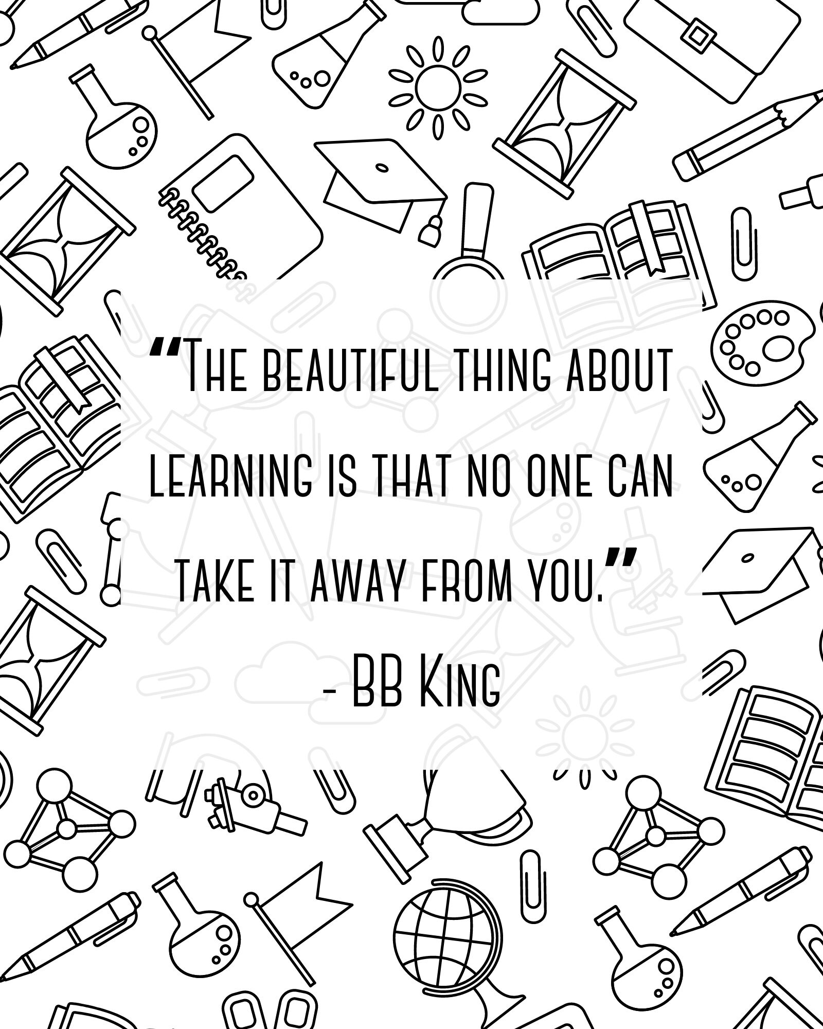 Educational Quote Classroom Posters - Set of 5 - Minimalist Design ...