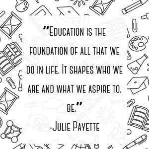 Educational Quote Classroom Posters - Set of 5 - Minimalist Design ...