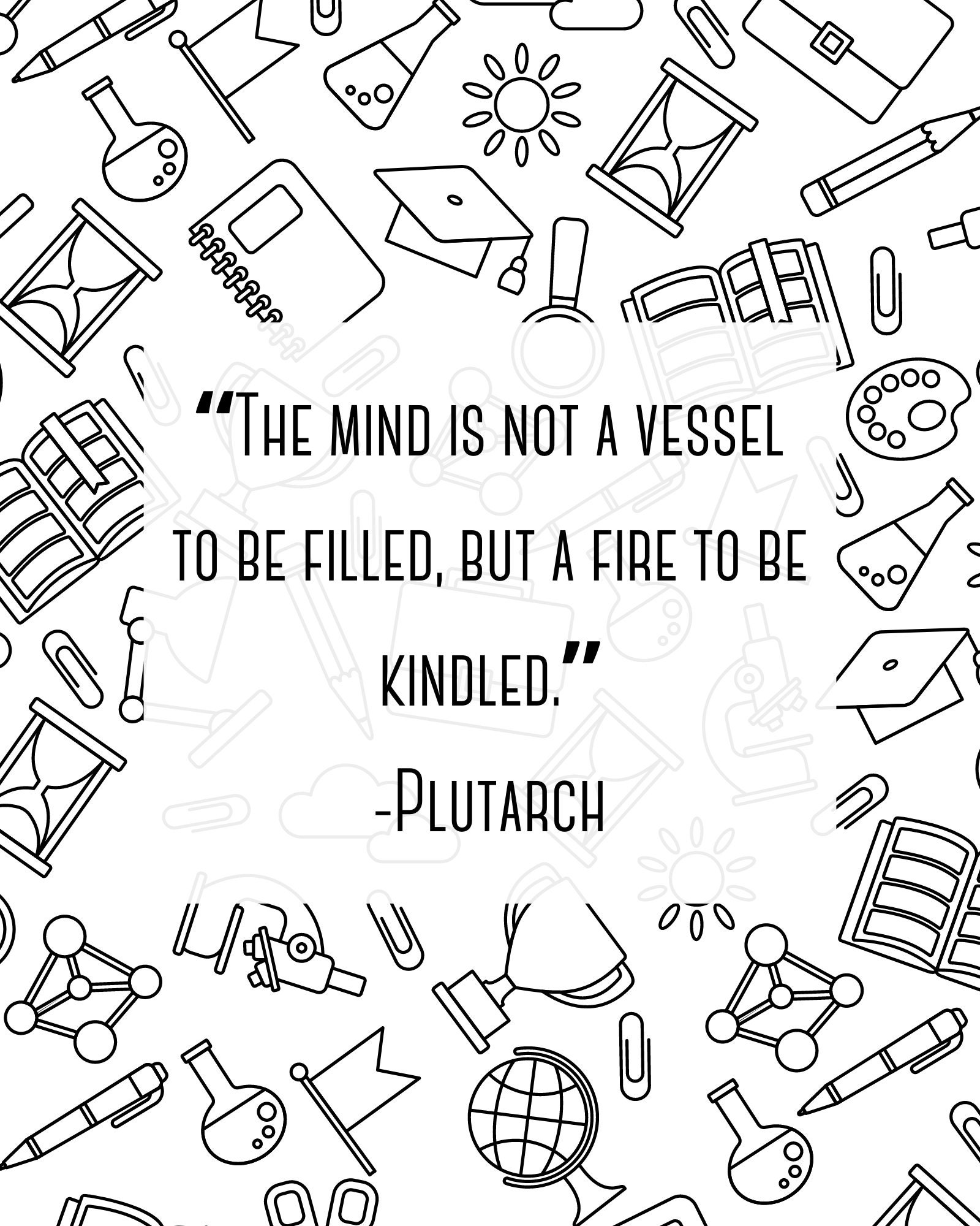 Educational Quote Classroom Posters - Set of 5 - Minimalist Design ...