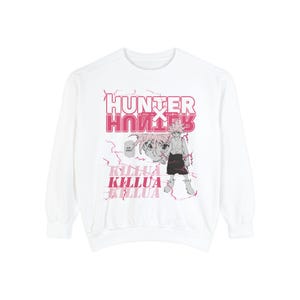 Anime Hxh Killua Sweatshirt Unisex Garment-dyed, Japanese Manga Jumper ...