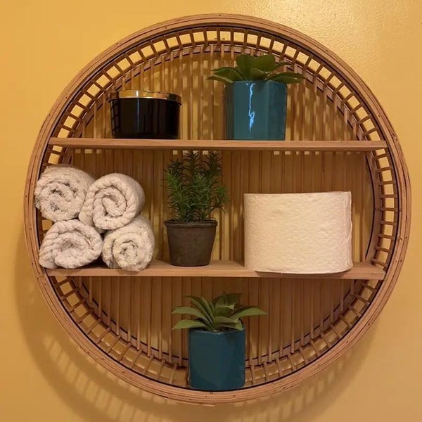 Bamboo Wall Shelf - Etsy
